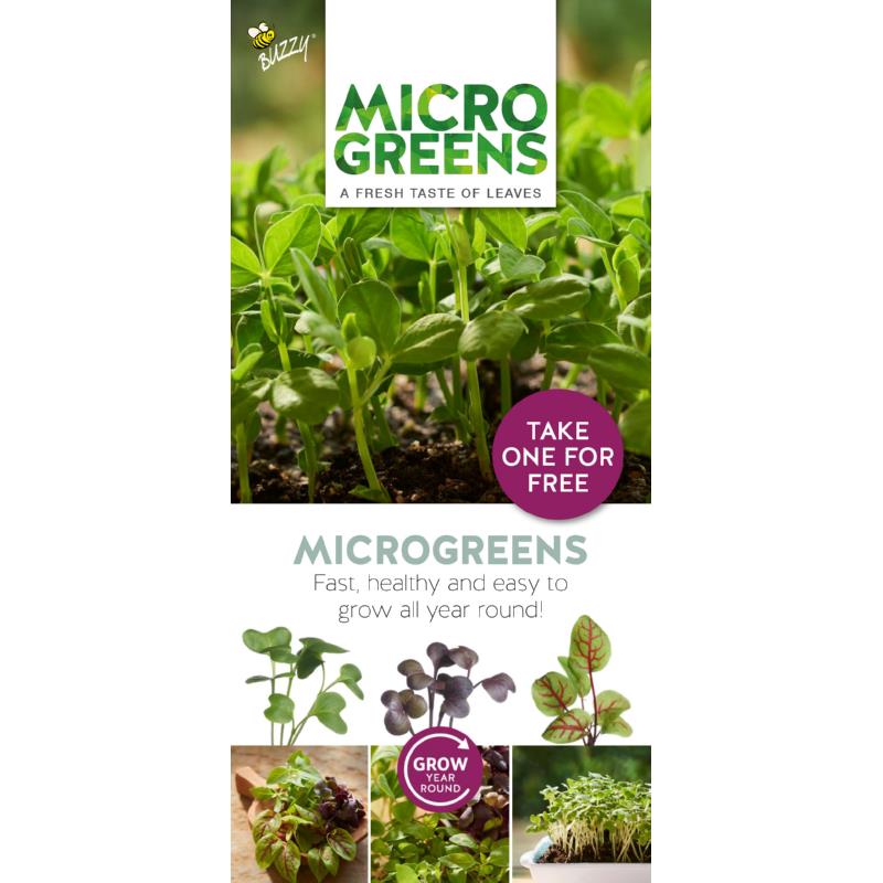 Tuinplus : Brochure Buzzy Microgreens EN